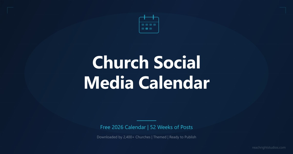 Free 2026 Church Social Media Calendar | REACHRIGHT